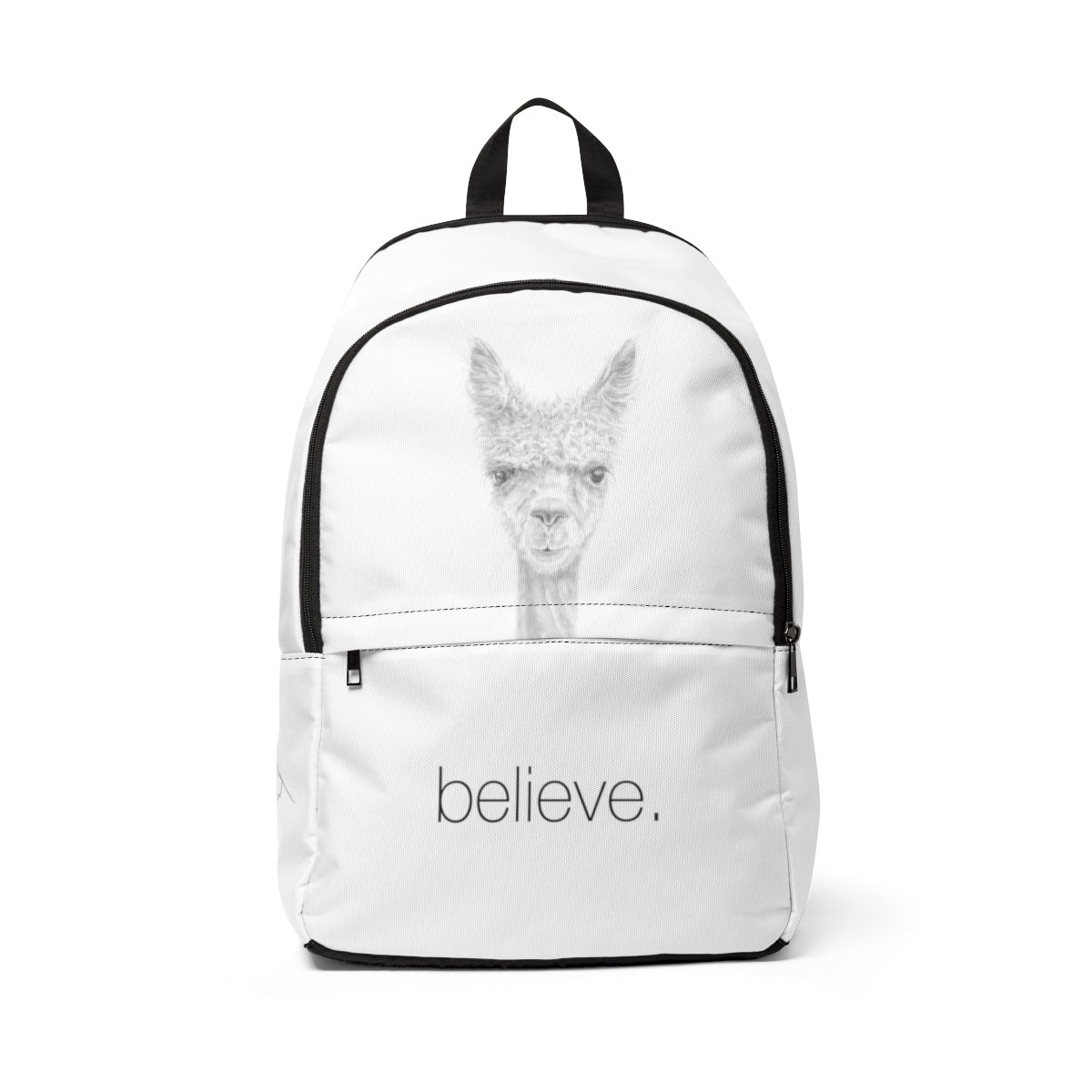 Llama Backpack: BELIEVE – Abraham Art Gallery